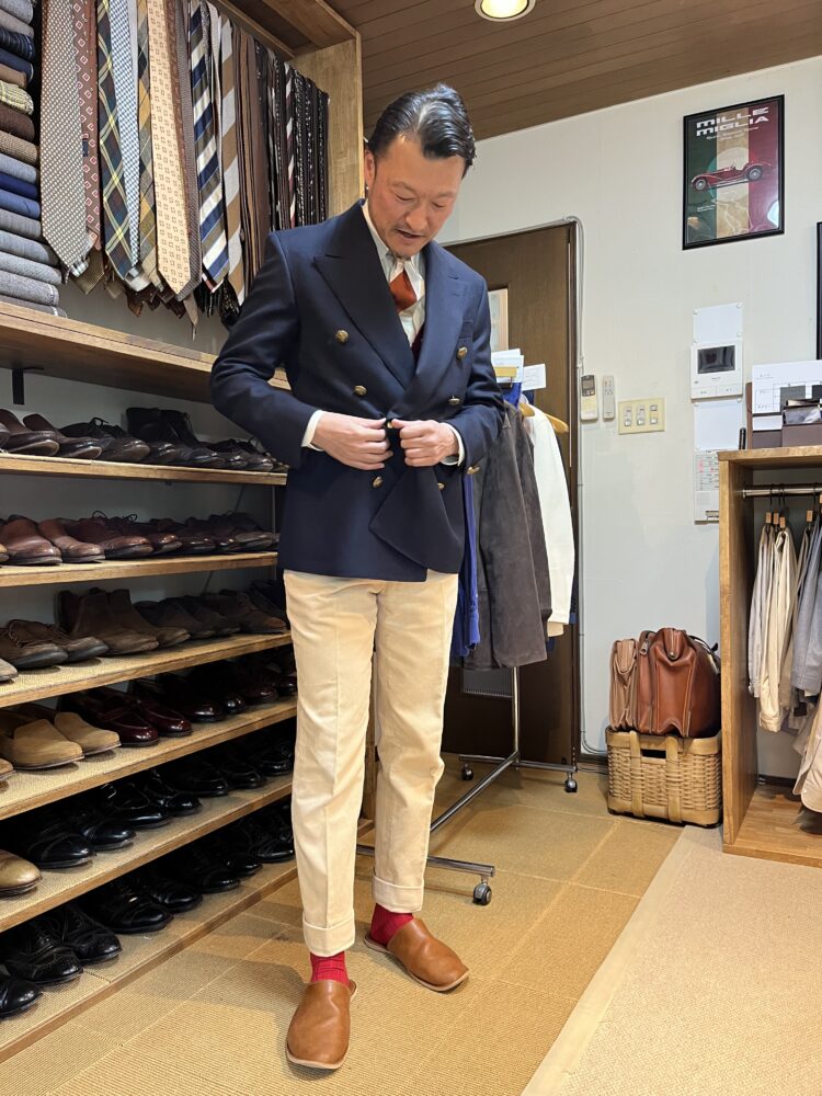 ヴィンテージボタンを使用したAlamine Royal Lineのブレザーが完成しました | 【INNOCENT ANTIQUES】イノセント アンティークス